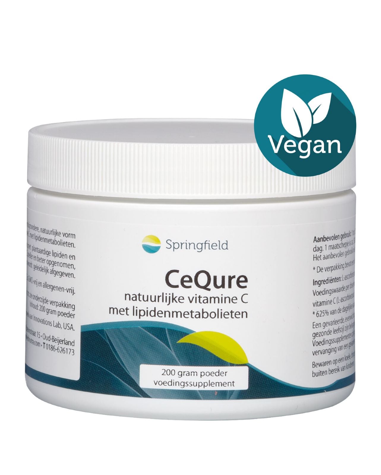 CeQure natuurlijke vitamine C met lipidenmetabolieten | 200 gram ...