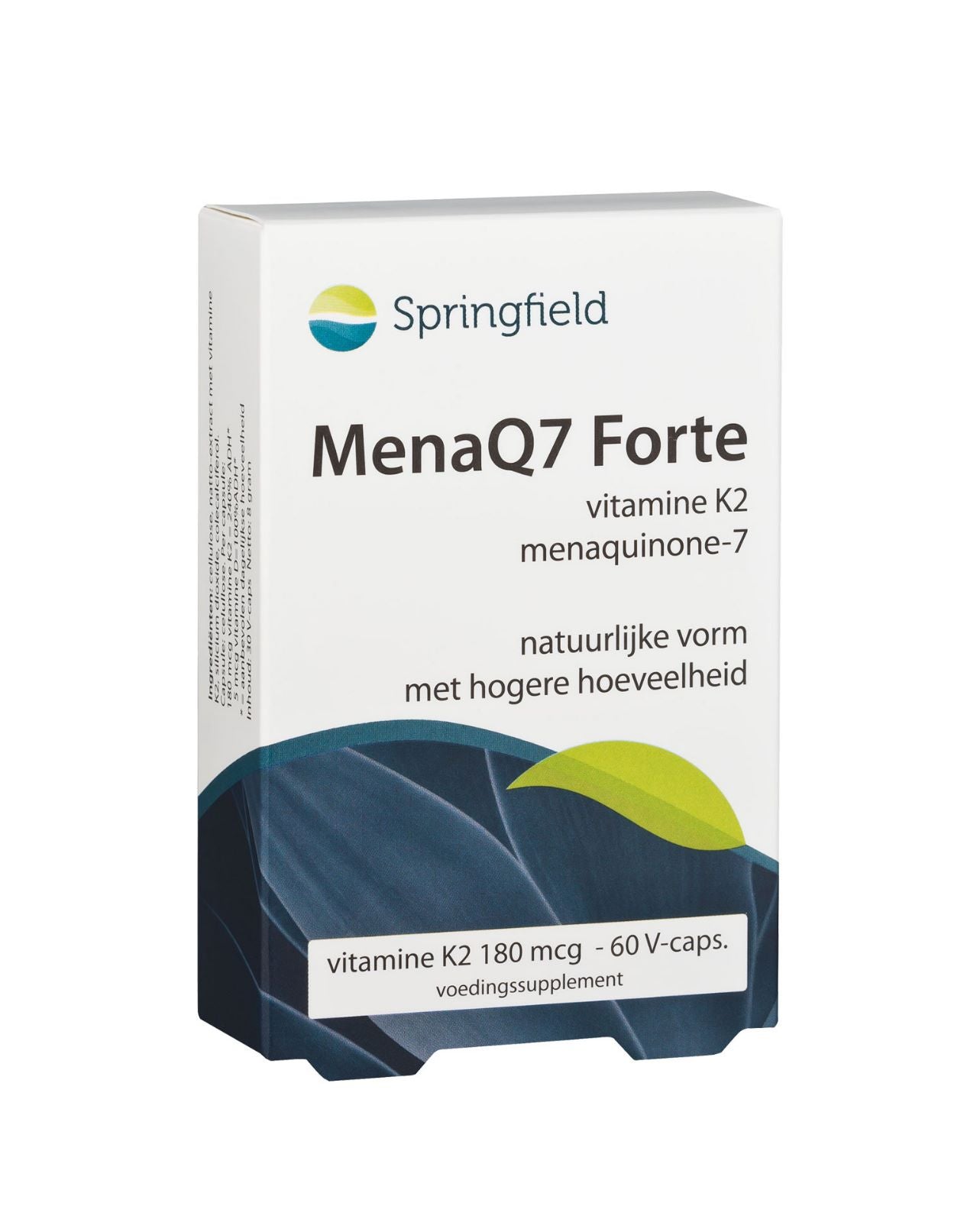 MenaQ7 Forte 180 mcg vitamine K2 menaquinone-7 60V-CAPS – StrongerME Europe